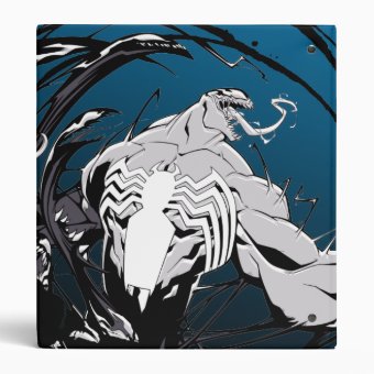Spider-Man | Venom Symbiote Circle Graphic 3 Ring Binder | Zazzle