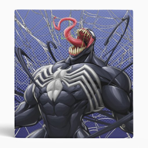 Spider-Man | Venom Symbiote Lashing Out 3 Ring Binder | Zazzle