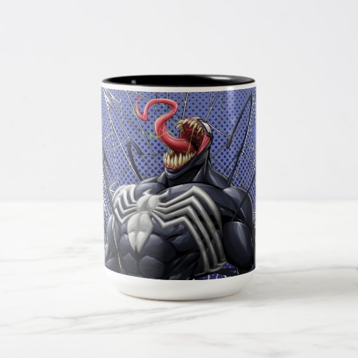 Spider-Man | Venom Symbiote Lashing Out Two-Tone Coffee Mug | Zazzle