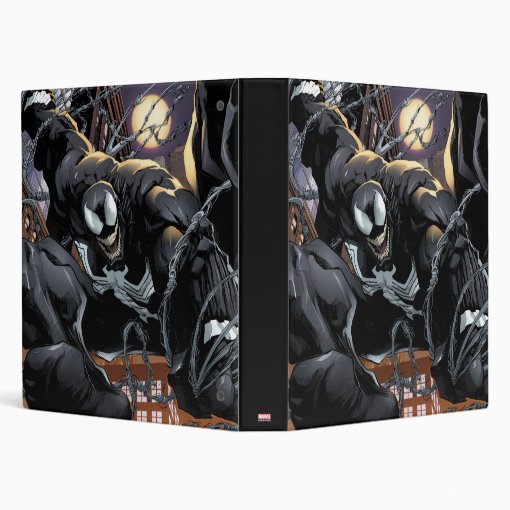 Spider-Man | Venom Web Swinging At Night 3 Ring Binder | Zazzle