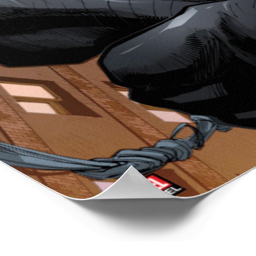 Spider-Man | Venom Web Swinging At Night Poster | Zazzle