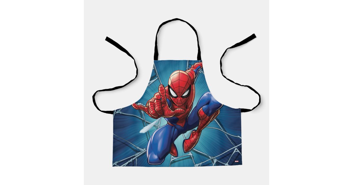 Spider-Man | Web-Shooting Leap Apron | Zazzle