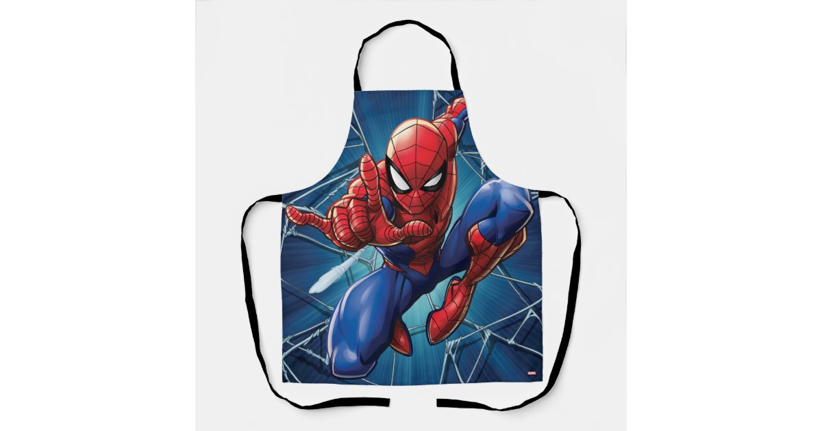 Spider-Man | Web-Shooting Leap Apron | Zazzle