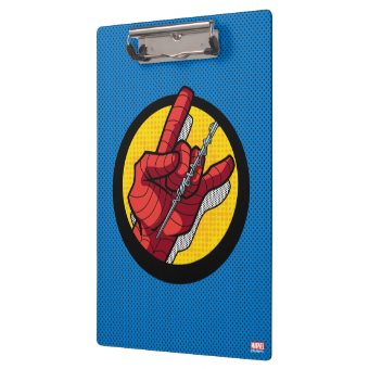 Spider-Man Web Slinging Hand Icon Clipboard | Zazzle