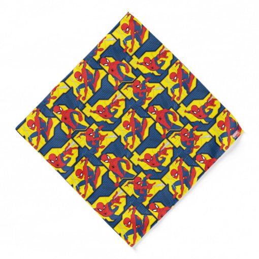 Spider-Man Web Slinging Panel Pattern Bandana | Zazzle