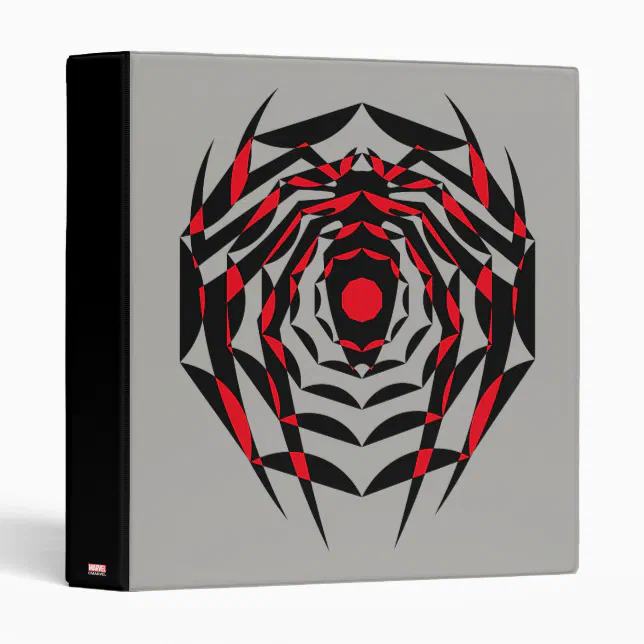 Spider-Verse | Advanced Suit Spider Webbed Emblem 3 Ring Binder | Zazzle