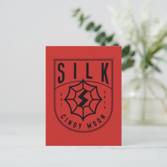 Spider-Verse | Silk - Cindy Moon Emblem Postcard | Zazzle
