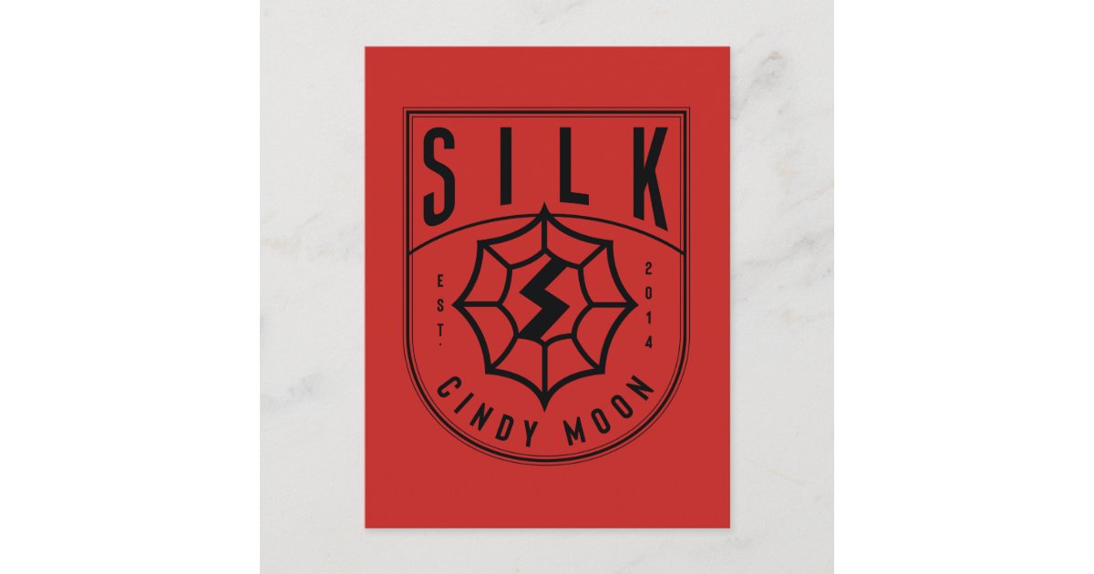 Spider-Verse | Silk - Cindy Moon Emblem Postcard | Zazzle