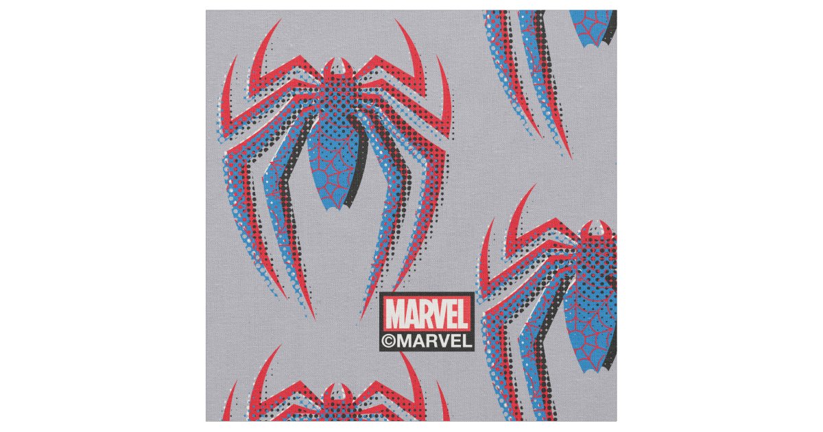 Spider-Verse | The Advanced Suit Halftone Spider Fabric | Zazzle