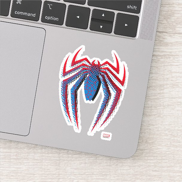 Spider-Verse | The Advanced Suit Halftone Spider Fabric | Zazzle