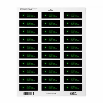 Spider Web Address Labels (Green) | Zazzle