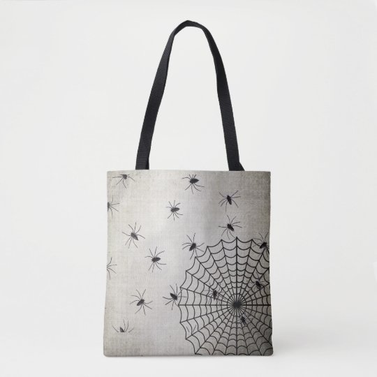Spider Web And Spooky Spiders Tote Bag | Zazzle.com