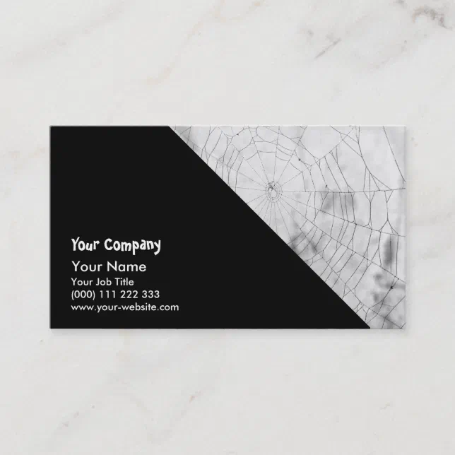 Spider web business card | Zazzle