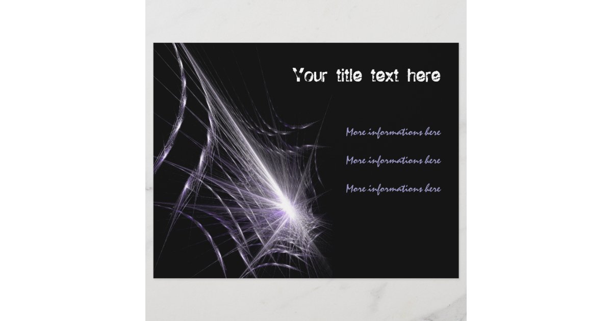 Spider Web Flyer | Zazzle