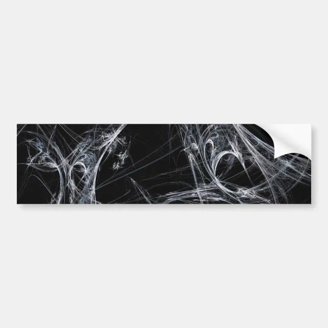 Spider Web Fractal Background Bumper Sticker | Zazzle