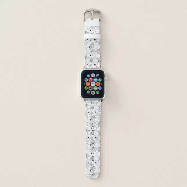 Spider Web Halloween Apple Watch Band | Zazzle