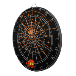 Spider Web Halloween Dart Board | Zazzle