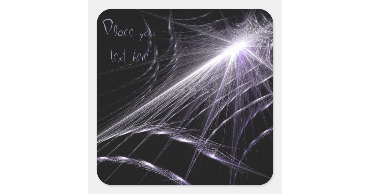 Spider Web Square Sticker | Zazzle