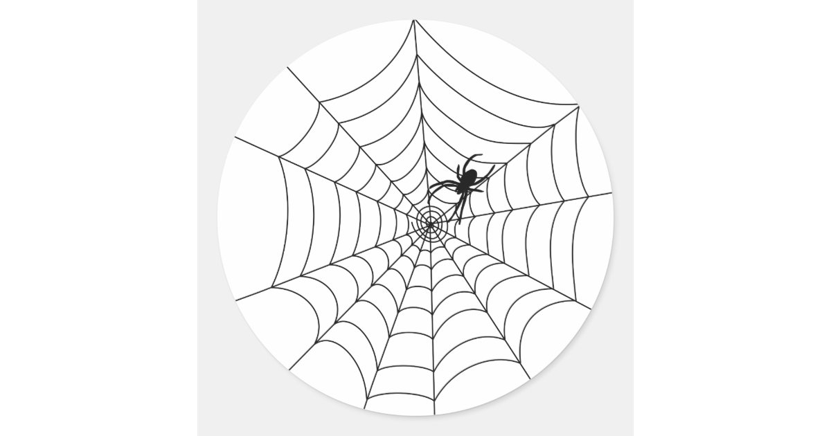 Spider Web Sticker | Zazzle