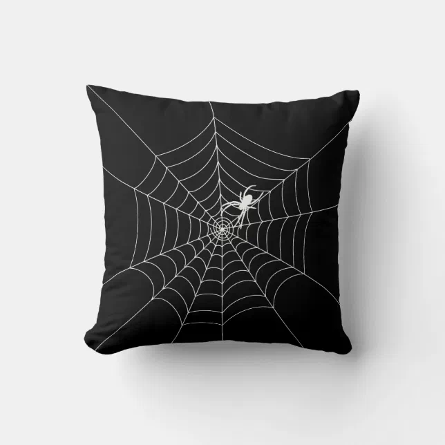 Spider Web Throw Pillow | Zazzle