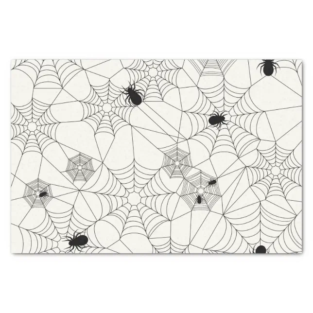 Spider Webs Halloween Pattern Tissue Paper | Zazzle