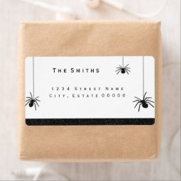 Spiders and stripes address label | Zazzle