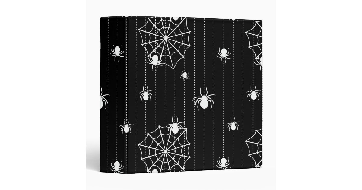 Spiders and web background binder | Zazzle
