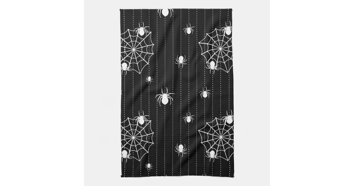 Spiders and web background towel | Zazzle