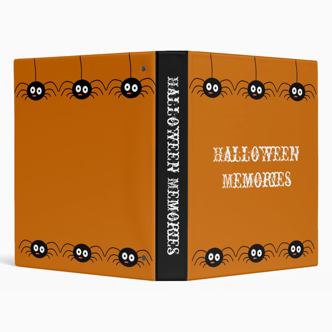 Spiders Halloween Memories Avery Binder | Zazzle