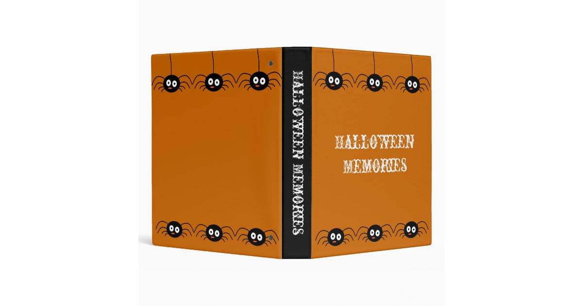 Spiders Halloween Memories Avery Binder | Zazzle