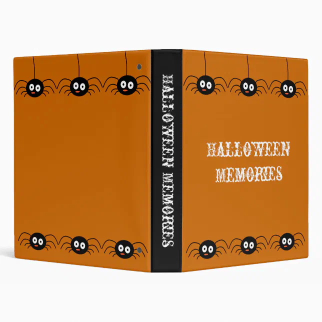 Spiders Halloween Memories Avery Binder | Zazzle