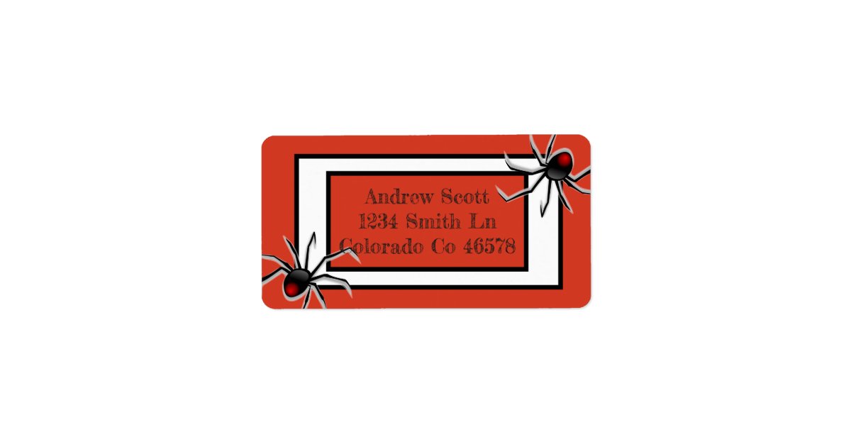 Spiders Label | Zazzle