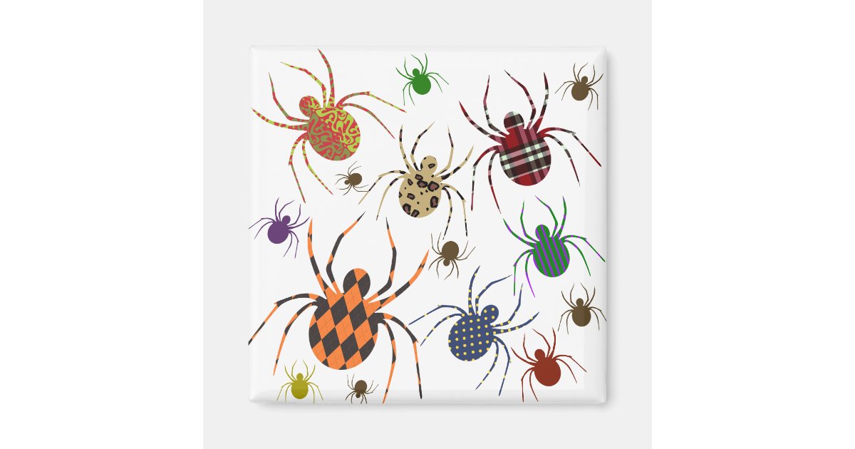Spiders 'N Patterns Magnet | Zazzle