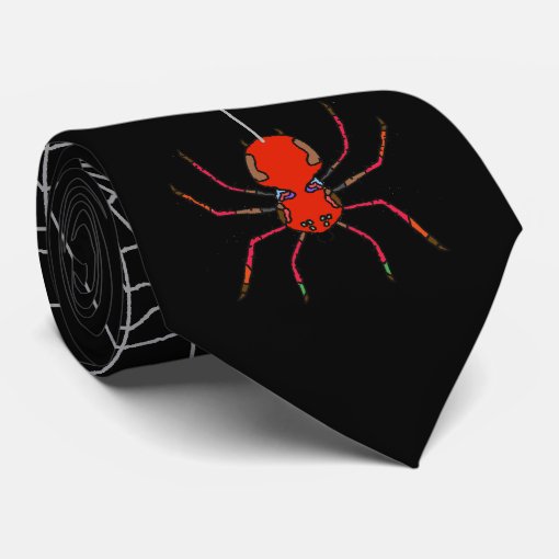 Spider's Web Black Tie | Zazzle