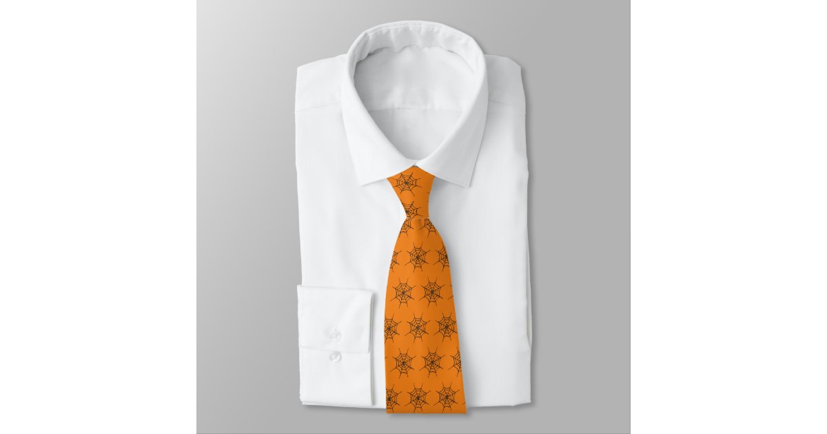 Spiderweb Pattern Neck Tie | Zazzle