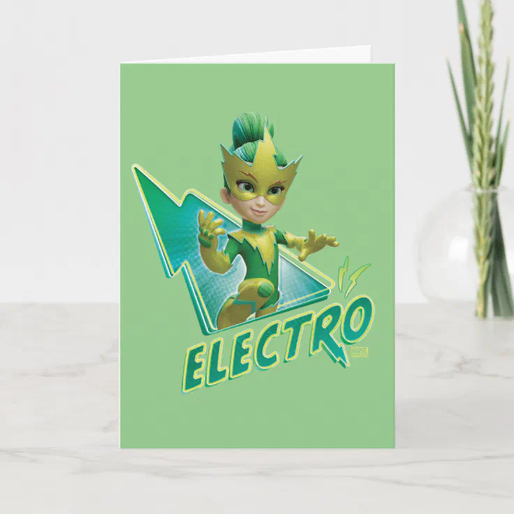 Spidey and his Amazing Friends Electro Card | Zazzle