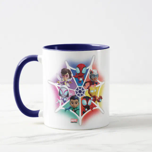 Spidey And His Amazing Friends Glowing Web Graphic Mug Zazzle