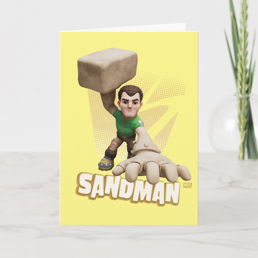 Spidey and his Amazing Friends Sandman Card | Zazzle