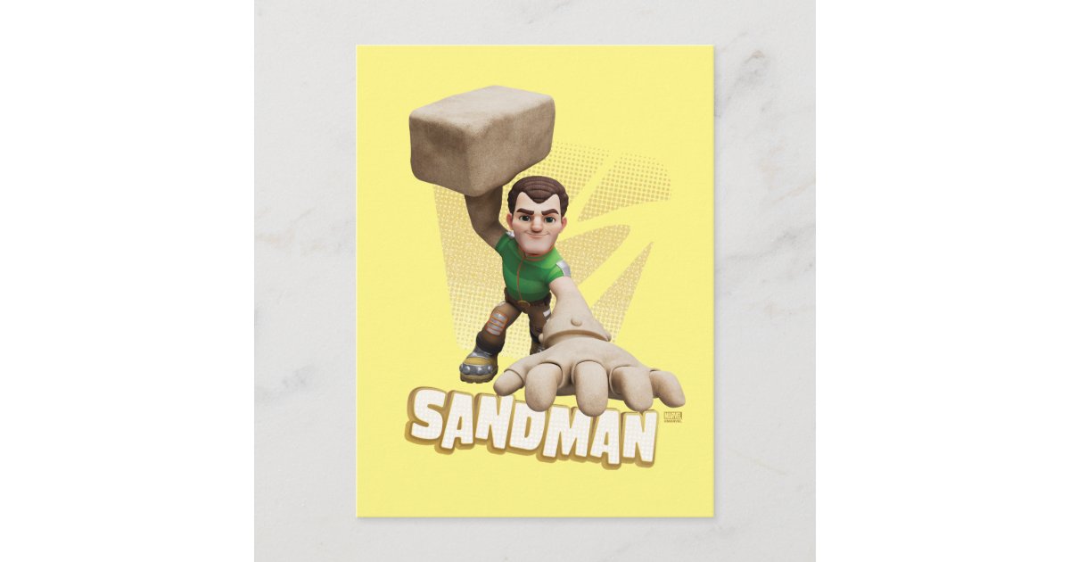 Spidey and his Amazing Friends Sandman Postcard | Zazzle