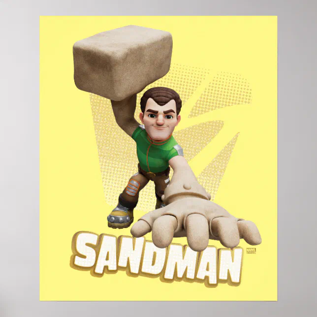 Spidey and his Amazing Friends Sandman Poster | Zazzle