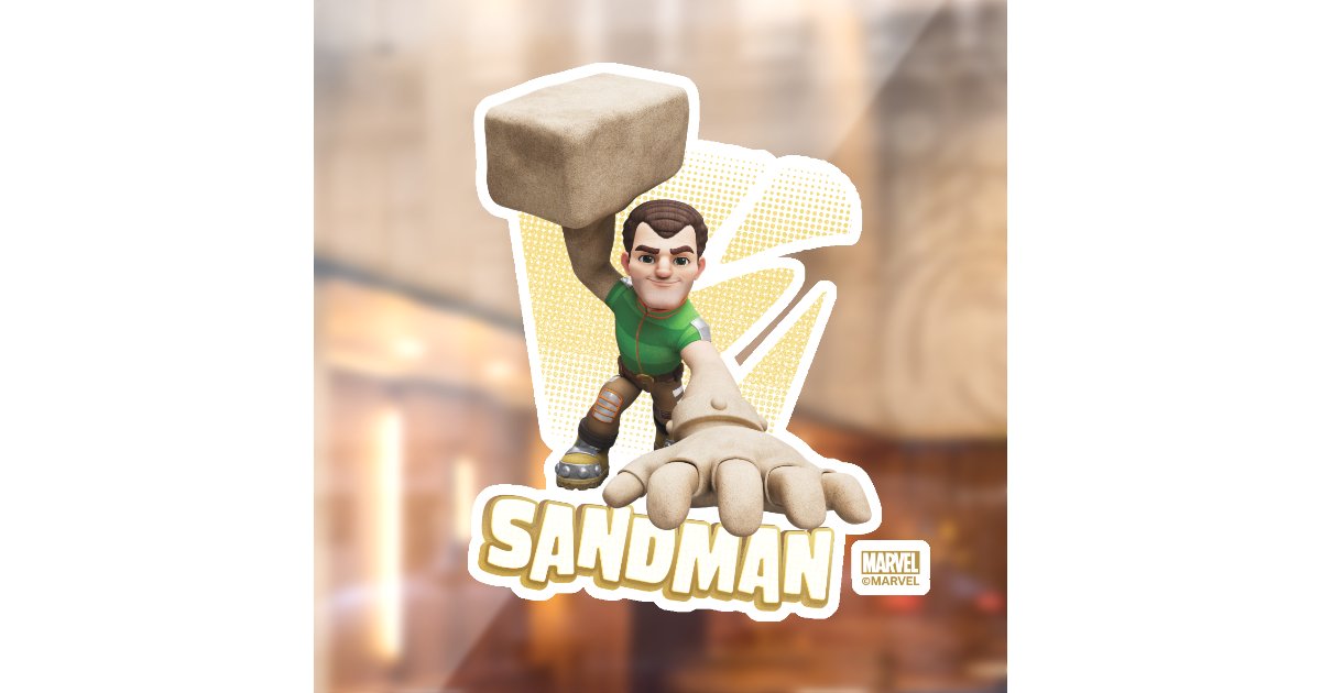 Spidey and his Amazing Friends Sandman Window Cling | Zazzle
