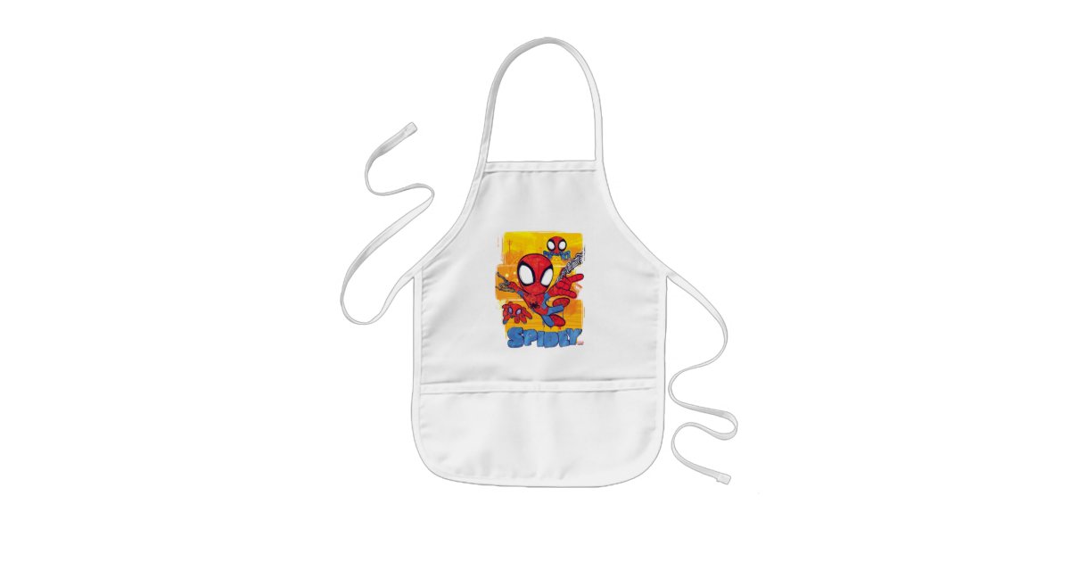 Spidey and TRACE-E Spidey Swing City Sketch Kids' Apron | Zazzle