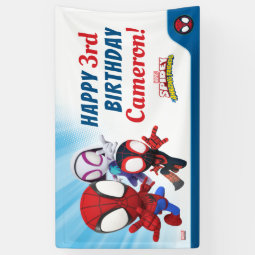 Spidey | Personalized Happy Birthday Banner | Zazzle
