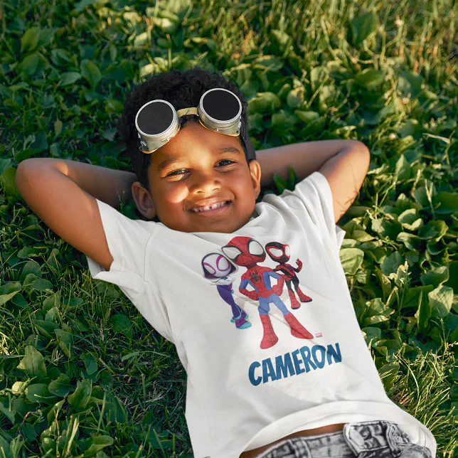 Spidey Team Birthday T-Shirt | Zazzle