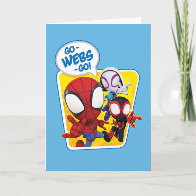 Spidey Team: Go-Webs-Go! Card | Zazzle