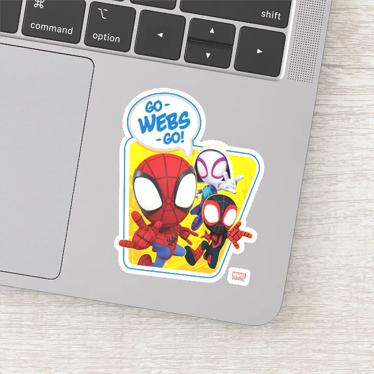 Spidey Team: Go-Webs-Go! Sticker | Zazzle