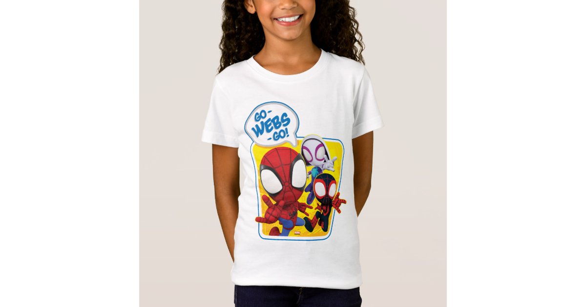 Spidey Team: Go-Webs-Go! T-Shirt | Zazzle
