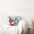 Spidey Team Swinging Through Town Throw Pillow | Zazzle