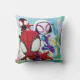 Spidey Team Swinging Through Town Throw Pillow | Zazzle