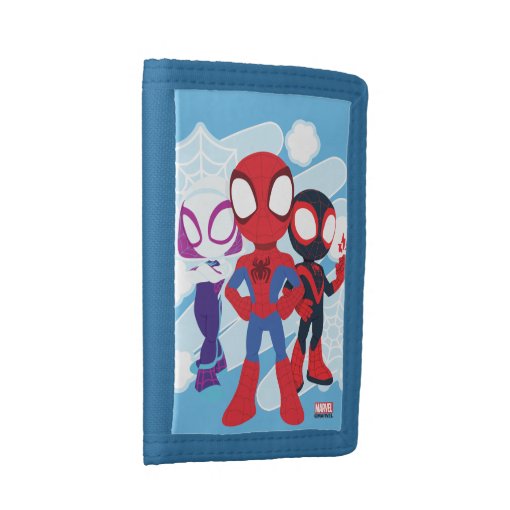 Spidey Team Web Graphic Trifold Wallet | Zazzle